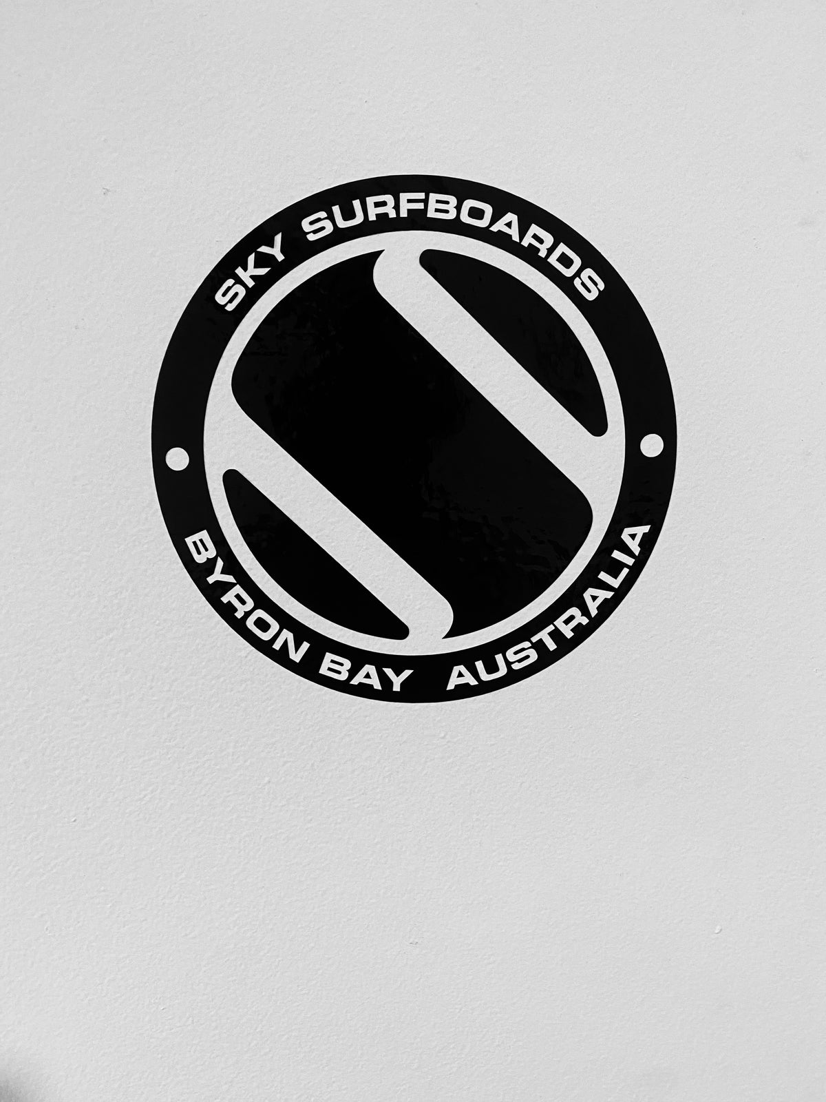 Sky retro logo window sticker — Sky Surfboards Byron Bay